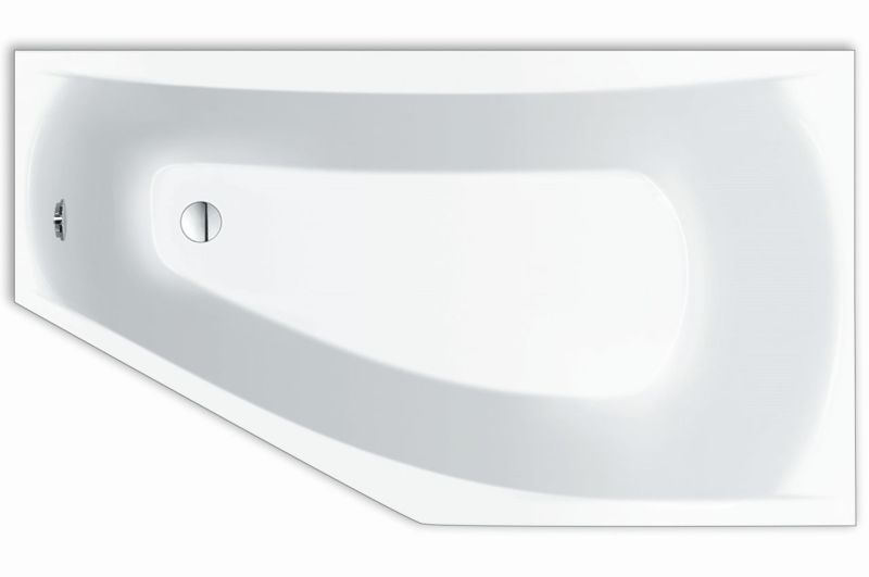 Space saving bath Arosa Eco - elegant bathtub with shower